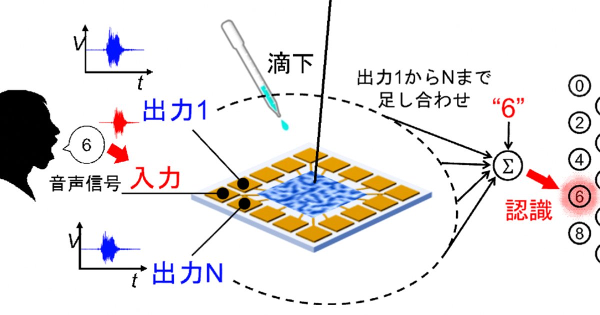 Intelligence emerging from random polymer networks