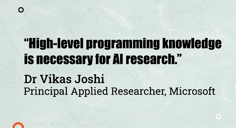 High Level Programming Knowledge Is Necessary For Ai Research Dr Vikas Joshi Principal Applied 