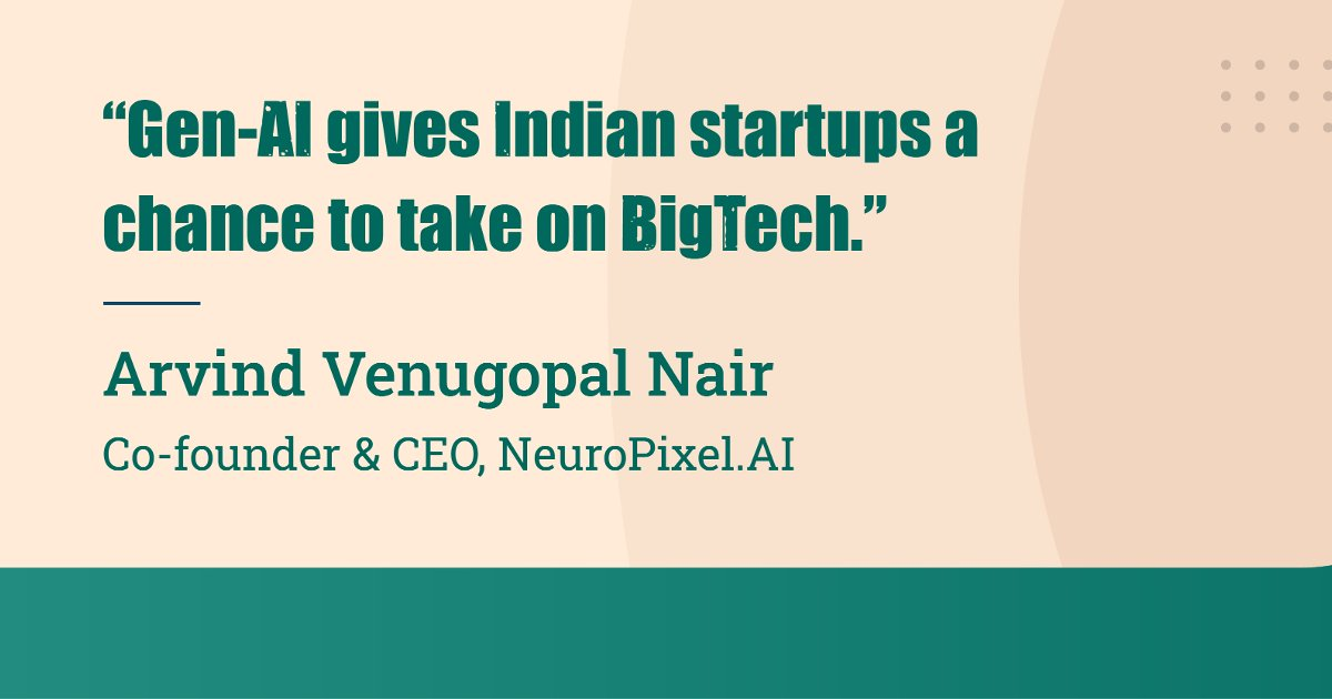 Gen-AI gives Indian startups a chance to take on BigTech