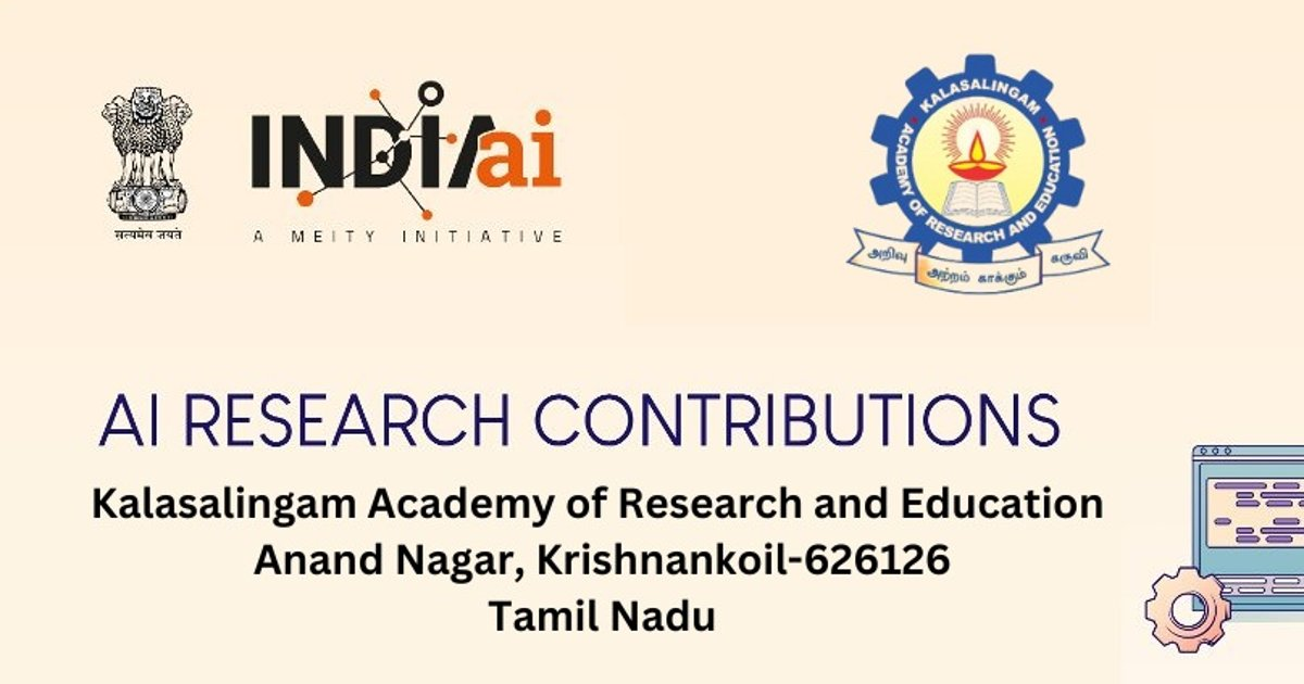 Kalasalingam Academy Of Research And Education Krishnankoil Tamilnadu