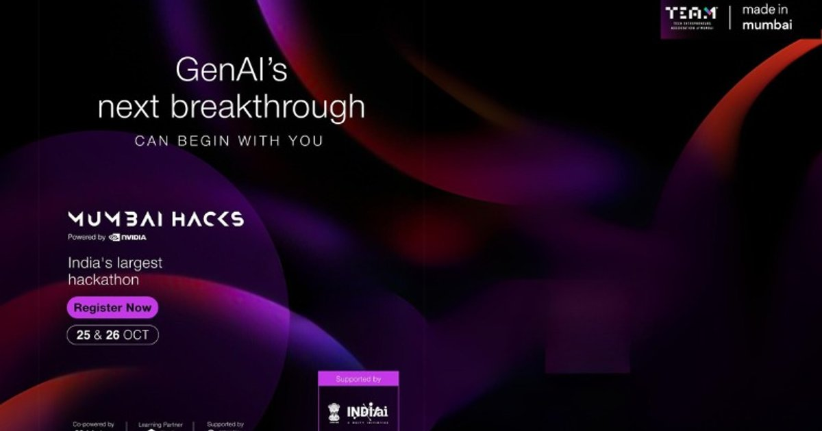 IndiaAI Partners with Tech Entrepreneurs Association of Mumbai for MumbaiHacks'24